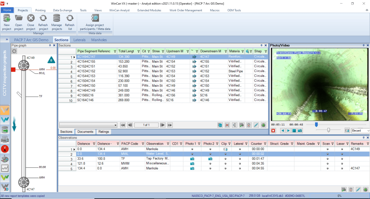 New and Updated Features in WinCan VX Version 11