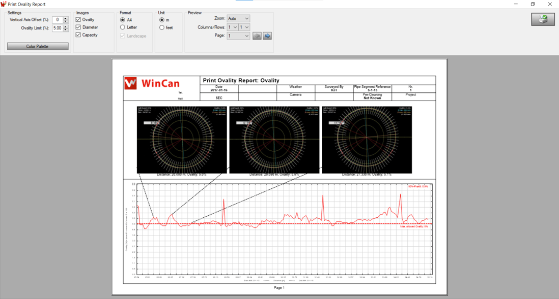 Measuring Ovality With WinCan Laser Scan